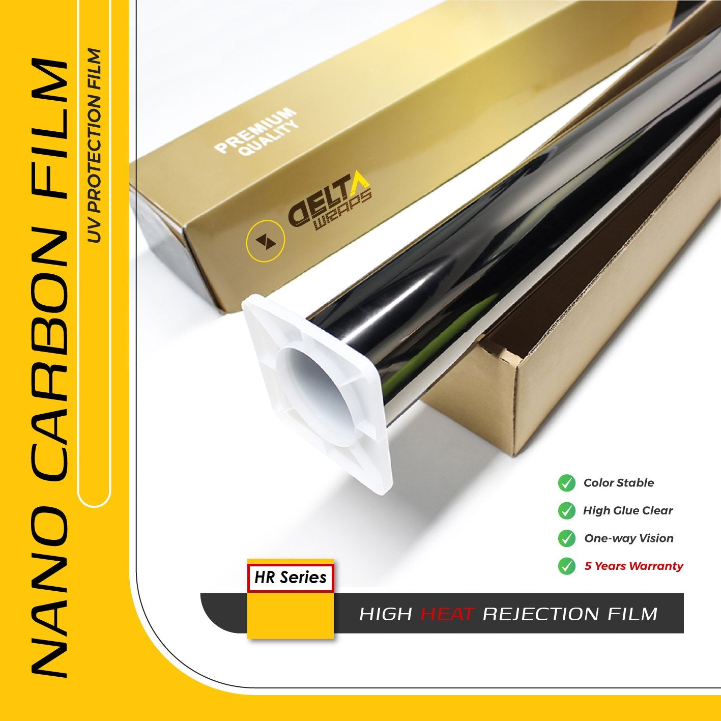 Nano Carbon Window Film | NCR Series – Delta Wraps®