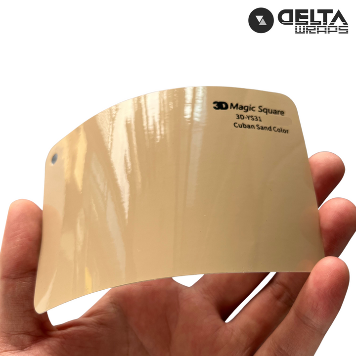 Cuban Sand Color Auto Vinyl Wraps - Premium Color Wrap for Vehicle Tra